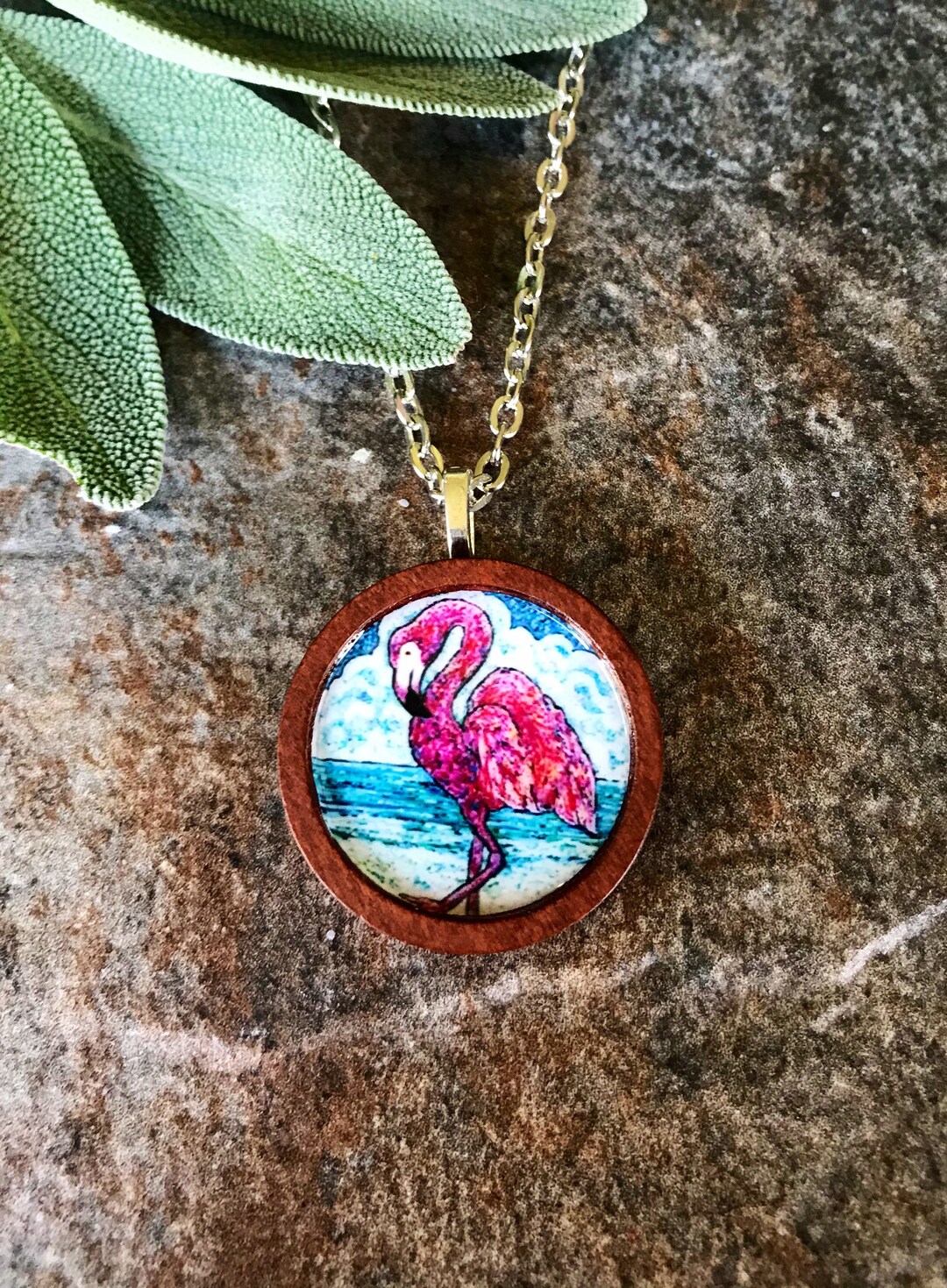 Flamingo Necklace Flamingo Jewelry Flamingo Gifts Flamingo - Etsy