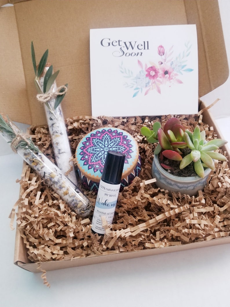 Get well gift set feel good basket send a gift Pre filled | Etsy