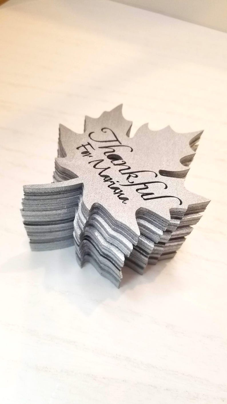 Custom Dinner Party Place Card, Thanksgiving Decor Name Tags, Fall ...