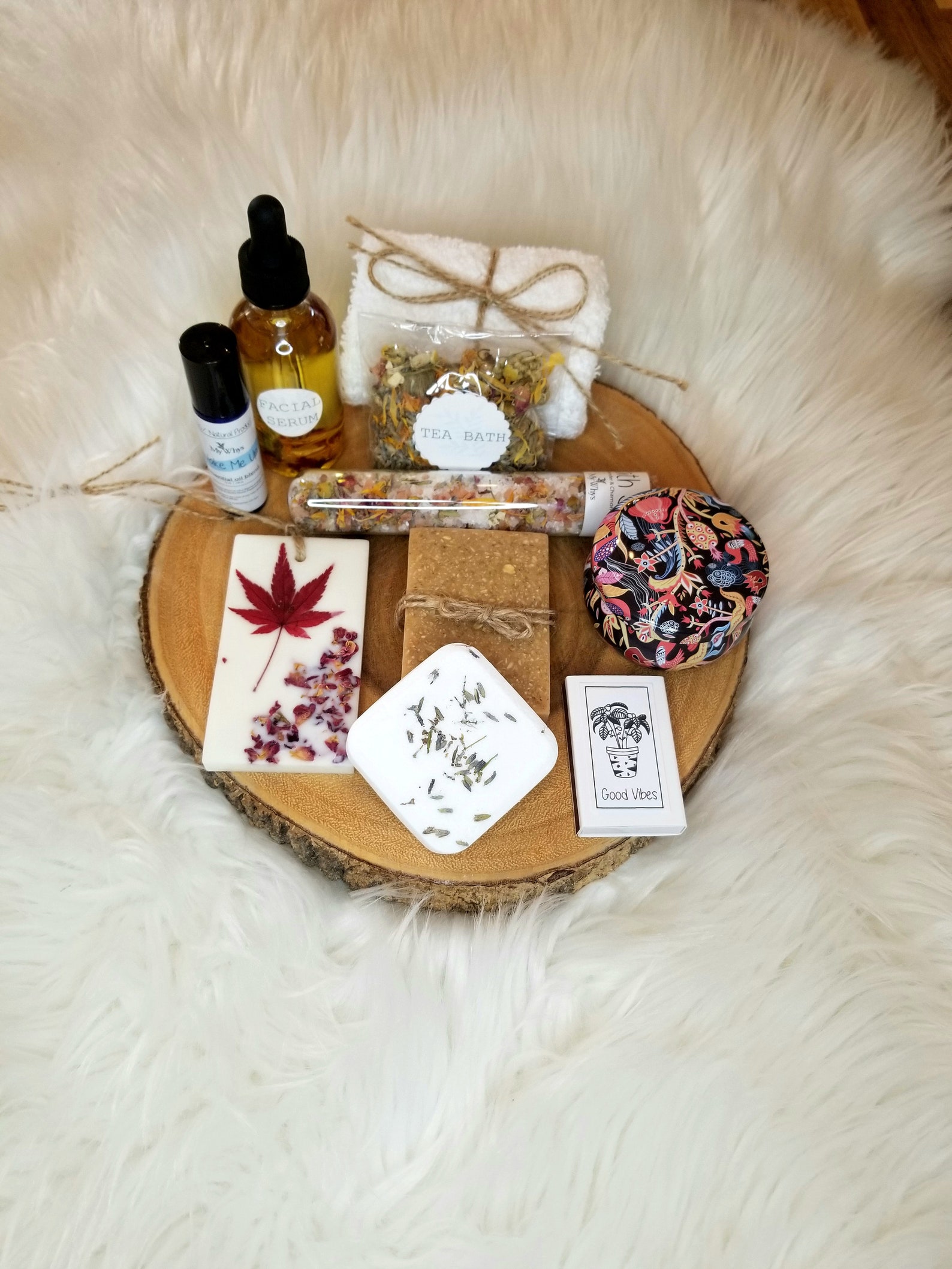 All Natural Spa Bundle, Spa Gift Box, Thinking of You Care Package ...