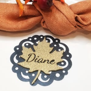 Thankful for You Place Card, Thanksgiving Decor Name Tags, Custom Fall ...