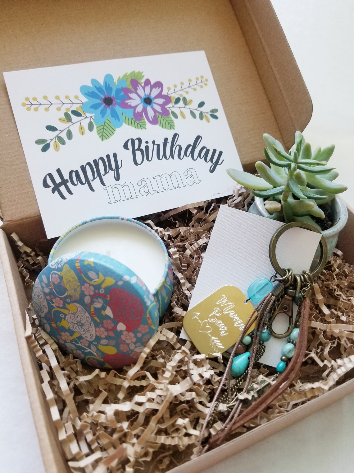 Mom birthday gift set curated gift box Custom mother | Etsy