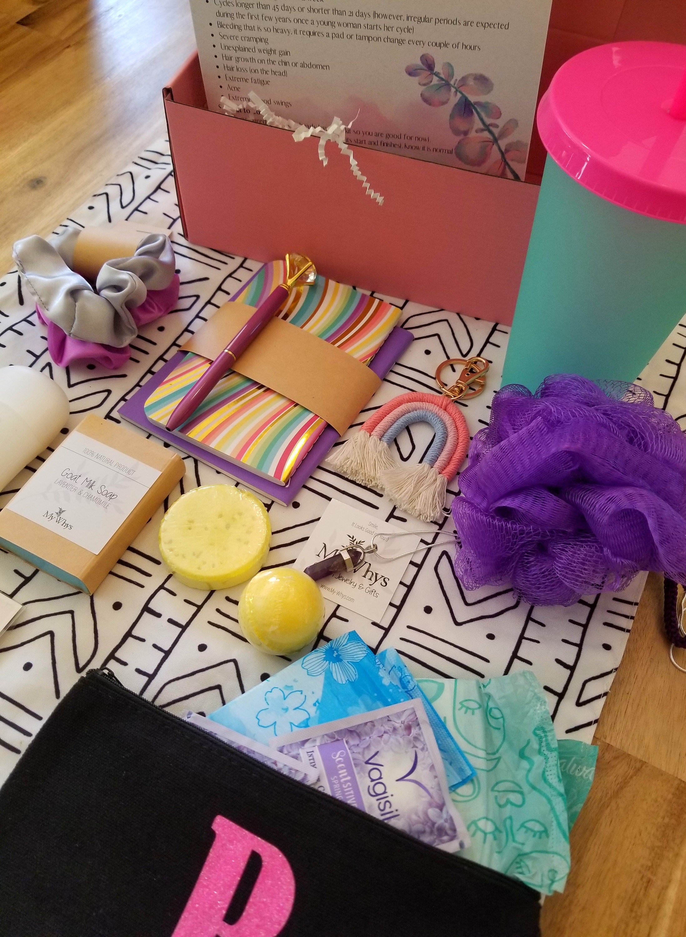 First Period Gift for Teen, First Flow Tween Girl Care Package, Period ...