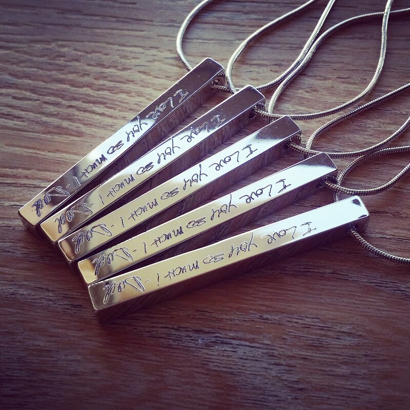 Handwriting Necklace - Etsy