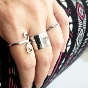 Chai Hebrew Ring, Judaica Jewelry, Protection Ring, Am Israel Chai ...