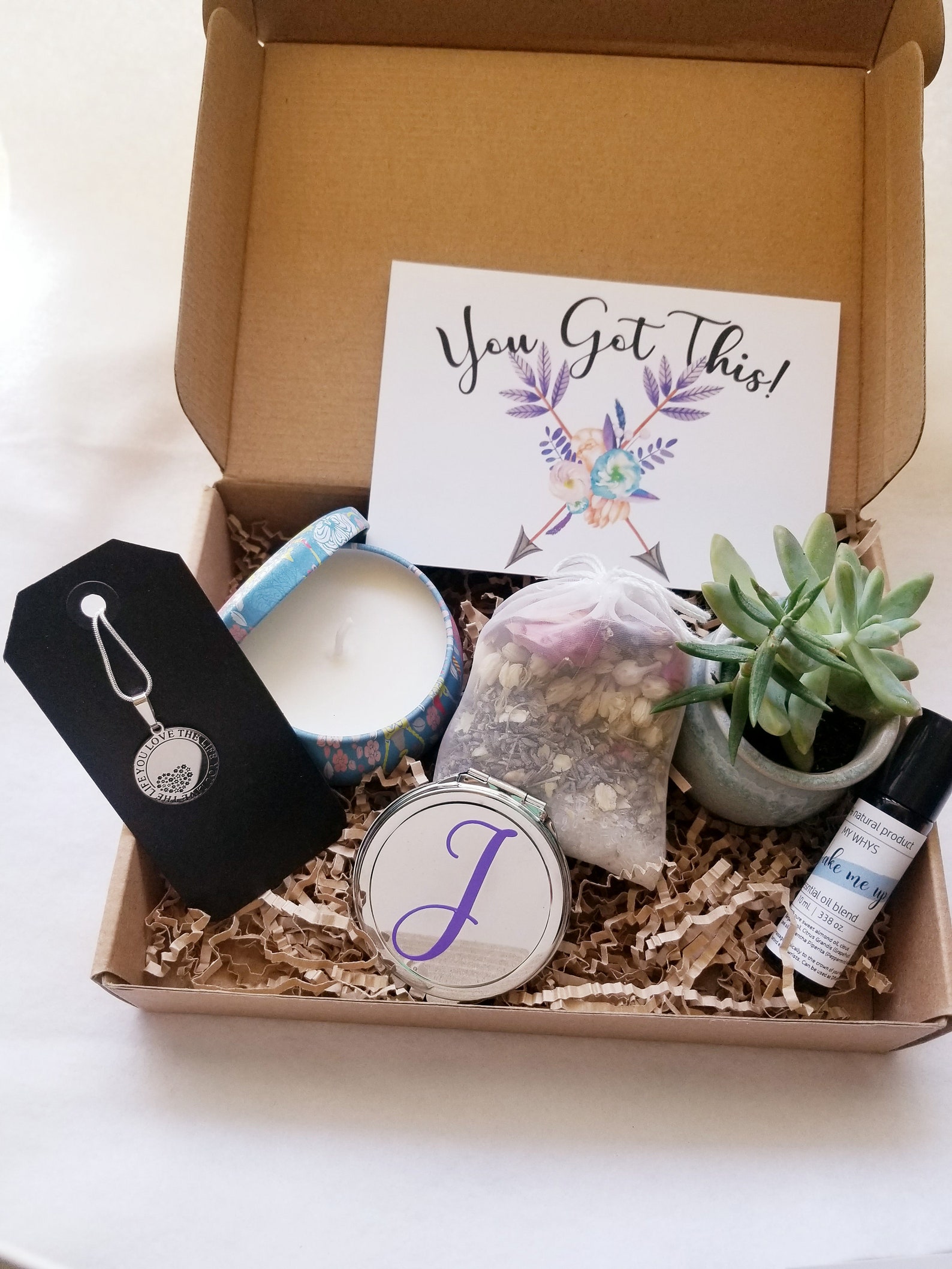 Personalized Encouragement Gift Basket Pre Filled Gift Box - Etsy