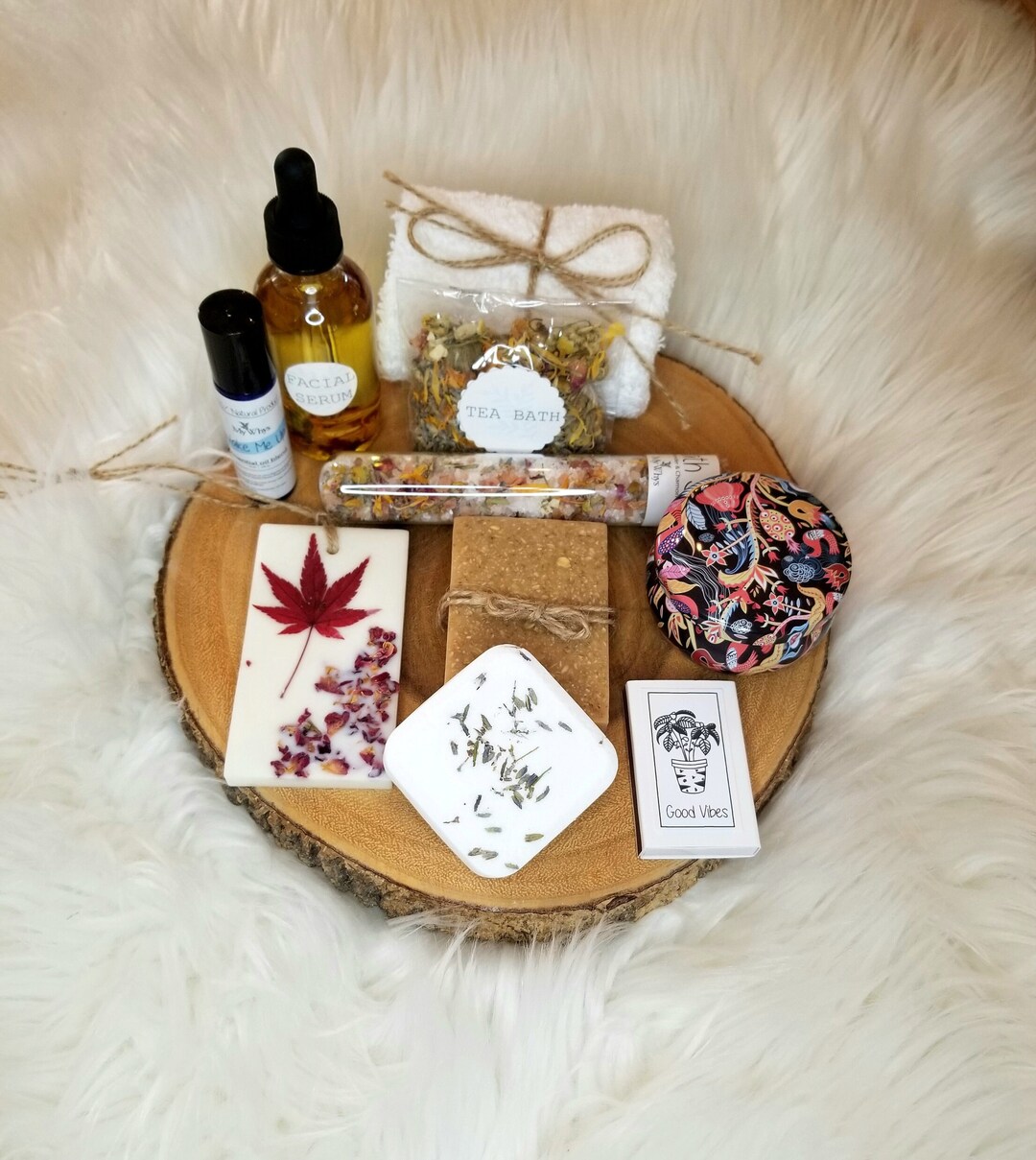 All Natural Spa Bundle, Spa Gift Box, Thinking of You Care Package ...