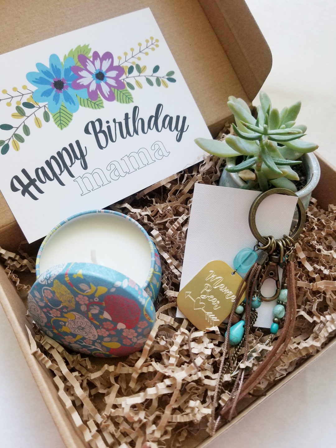 Mom Birthday Gift Set, Curated Gift Box, Custom Mother Birthday Present ...