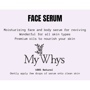 Face Serum, Cleansing Facial Oil, Face and Body Oil With Essential Oils ...