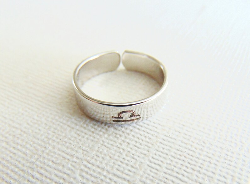 Zodiac Ring Adjustable Custom Ring Aries Taurus Gemini - Etsy