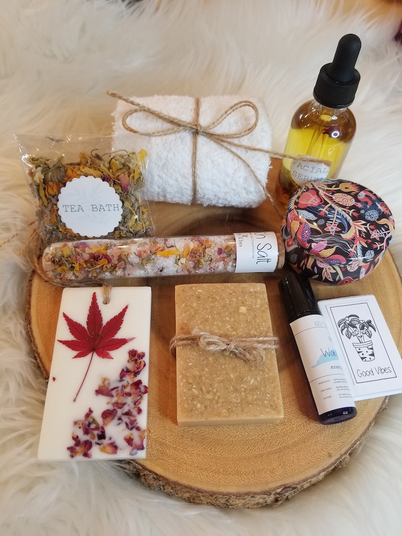 All Natural Spa Bundle, Spa Gift Box, Thinking of You Care Package ...