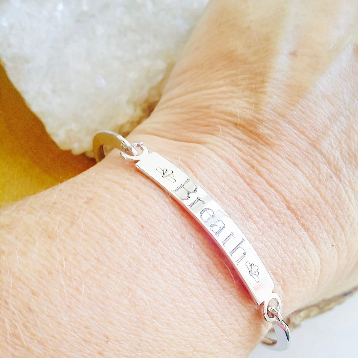 Hand Writing Bracelet Custom Handwritten Bangle Personalized | Etsy