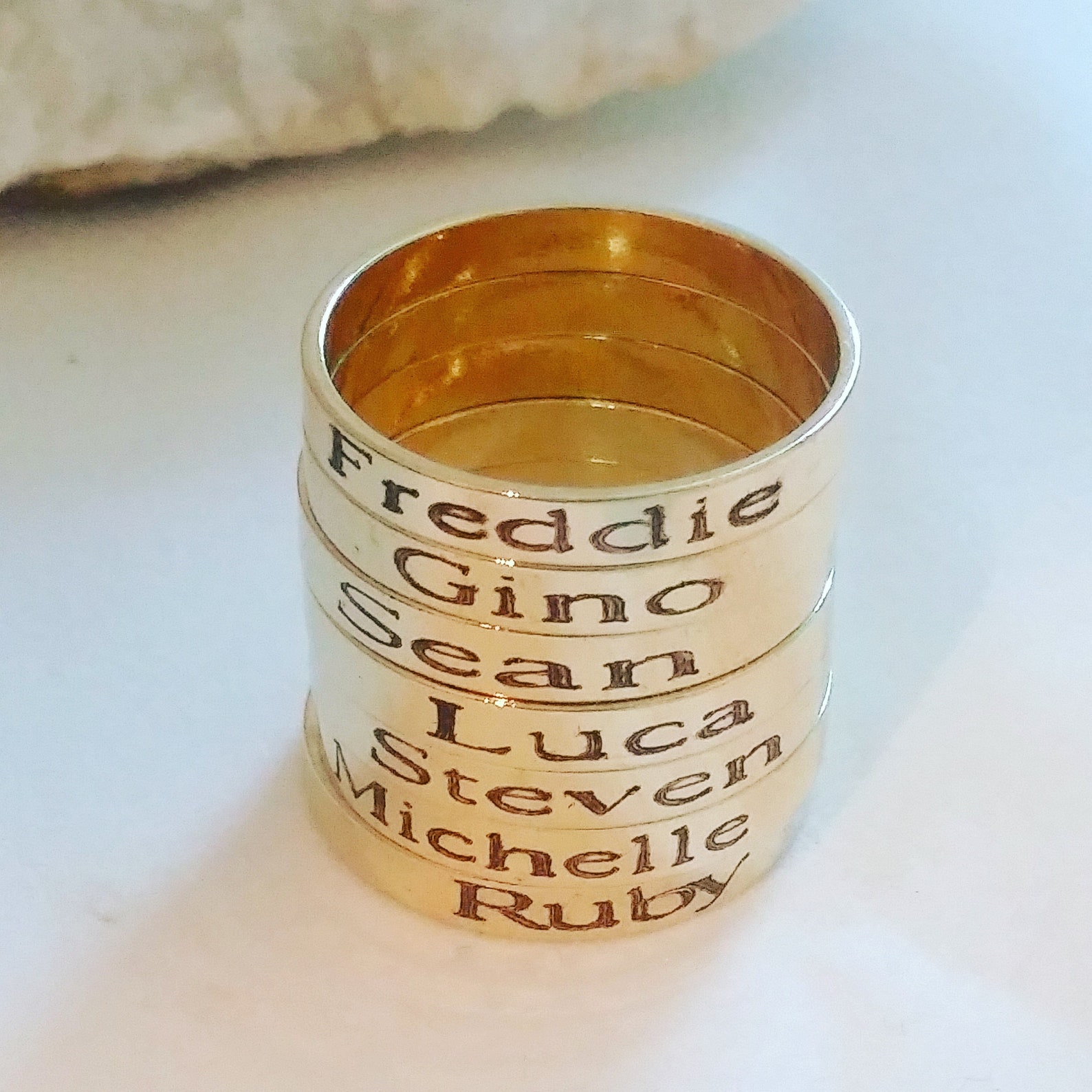 Custom Signature Ring Handwriting Engraved Silver Ring Band - Etsy