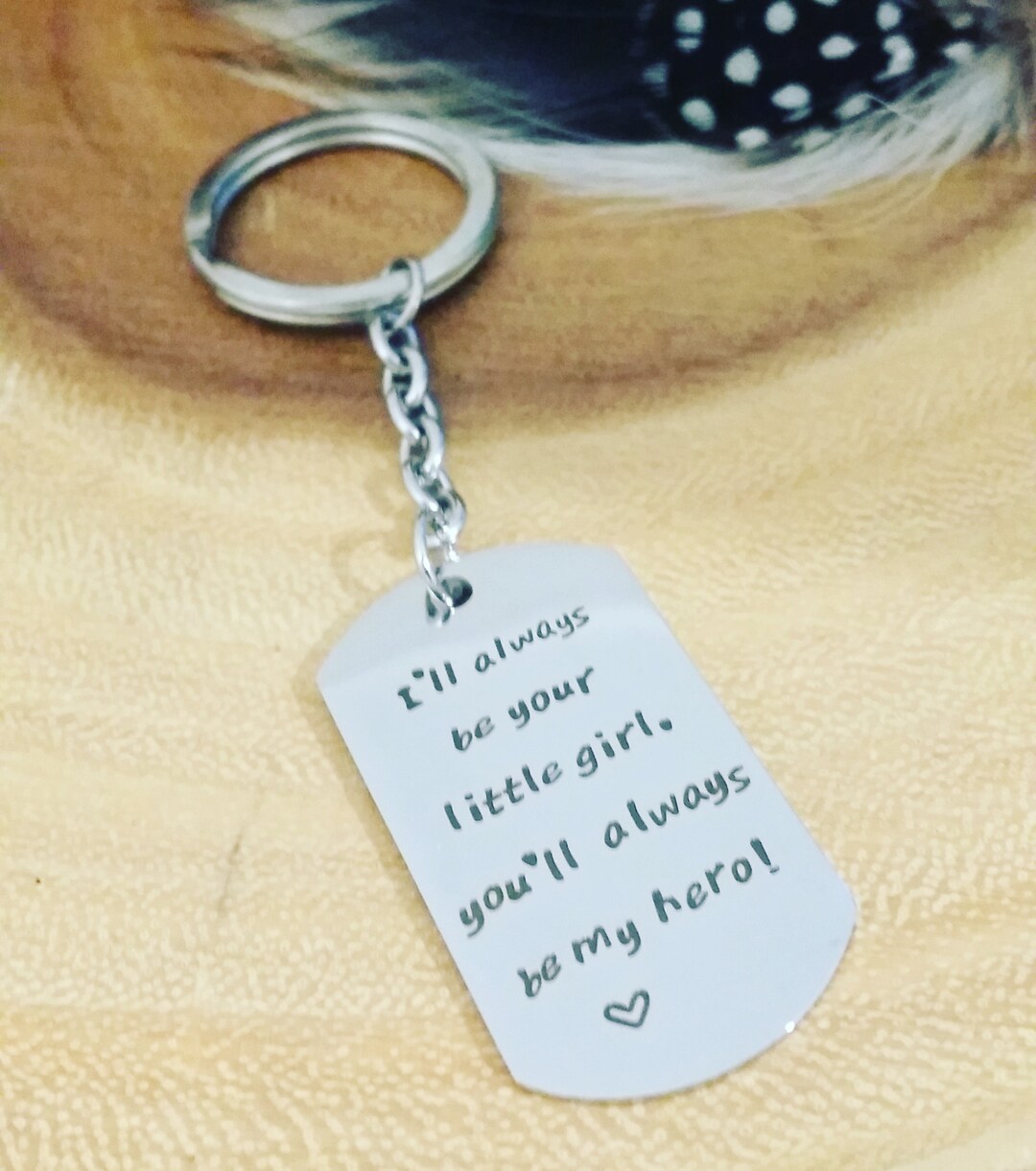 Mothers Day Gift, Engraved Message Key Chain, Silver Words Charm, Key ...