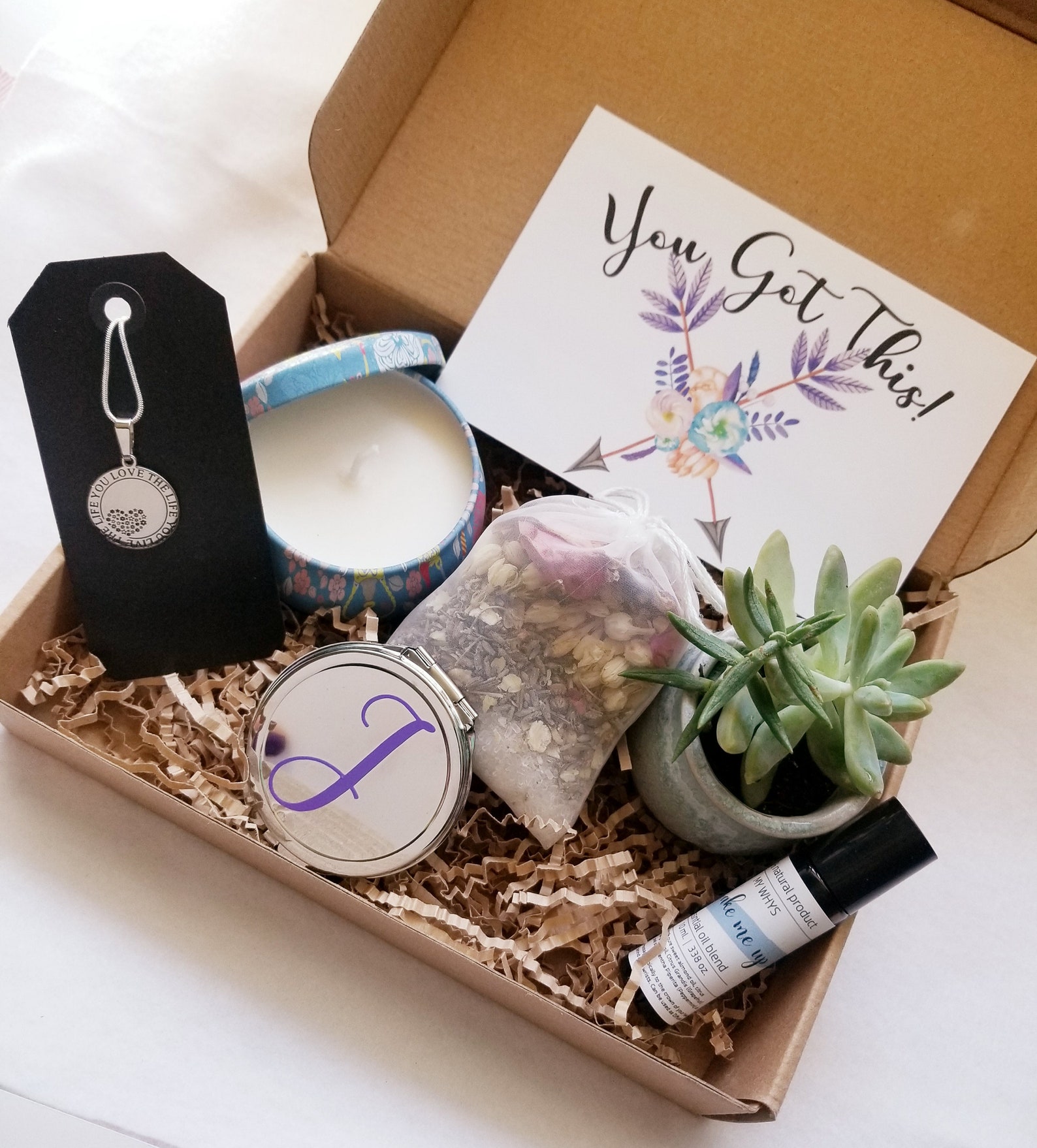 Personalized Encouragement Gift Basket Pre Filled Gift Box - Etsy