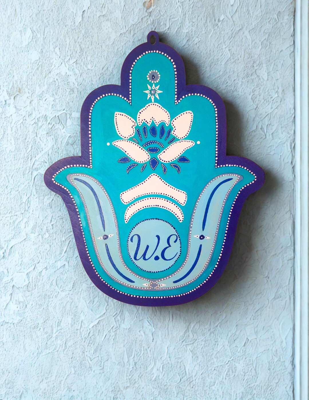 Personalized Hamsa Hand Painting Kit for Adults & Kids, DIY Wooden ...