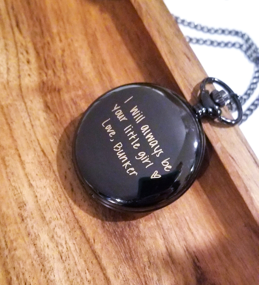 Actual Handwriting Watch, Custom Pocket Watch, Personalized Man Gift ...