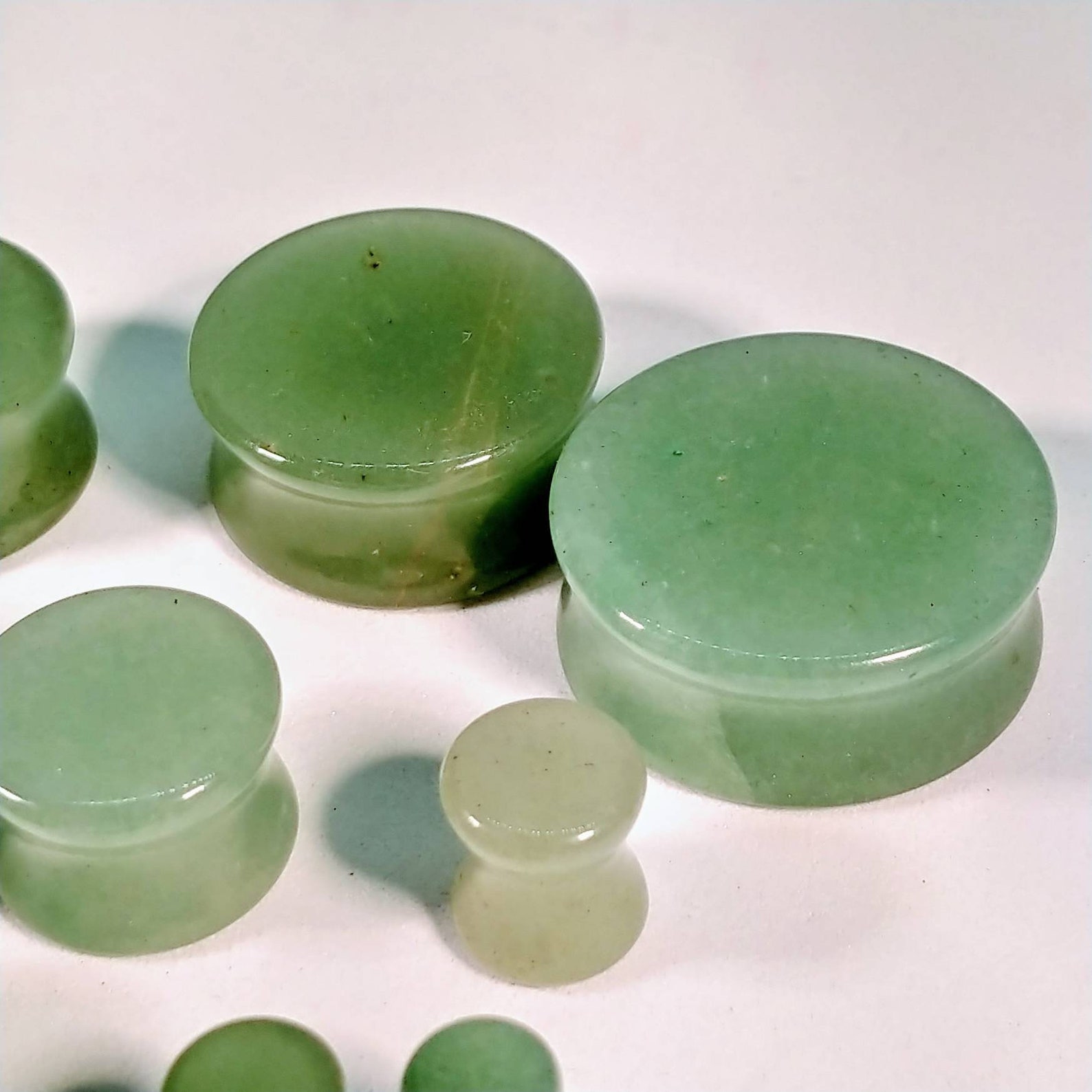 Stone Plugs Gauges Jade Stone Plugs Double Flare Body - Etsy