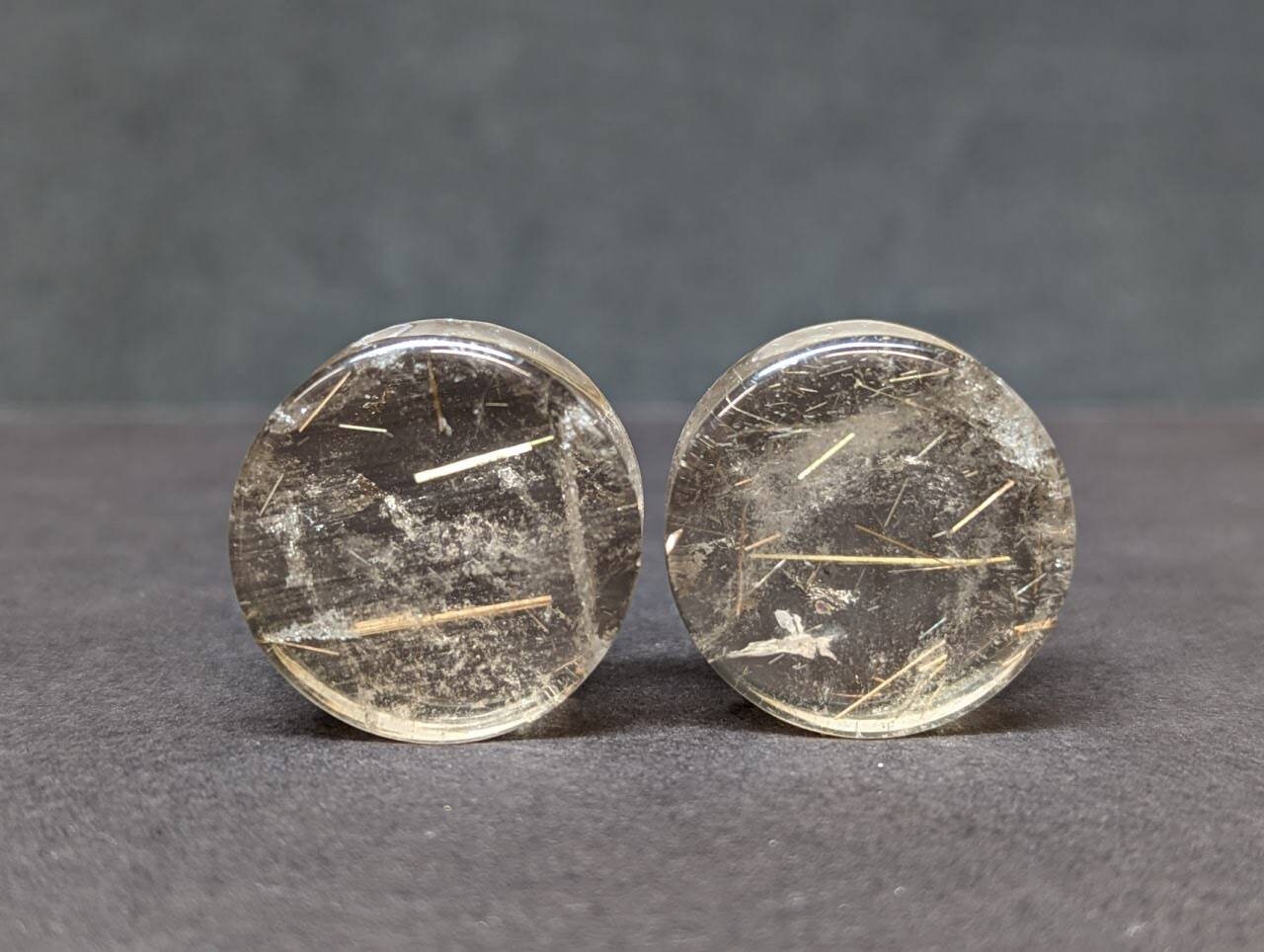 Rutilated Quartz Plugs