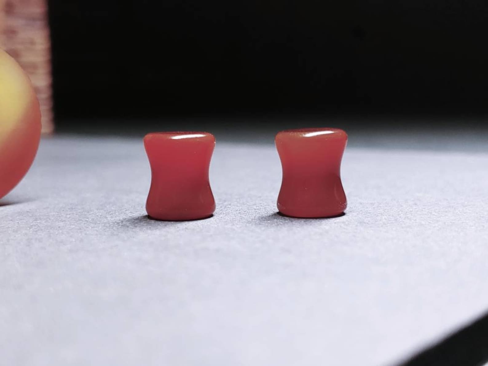 Stone Plugs Gauges Red Agate Stone Plugs Double Flare Body | Etsy