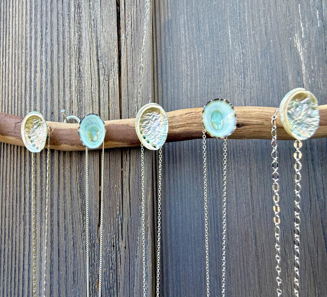 Abalone Sea Shell Necklace Holder, Jewerly Holder, Organizer, Necklace ...