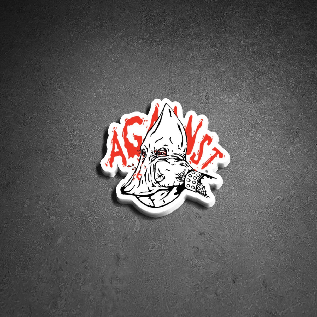 AGAINST STICKER Punk Sticker Puncher Sticker Stickers - Etsy