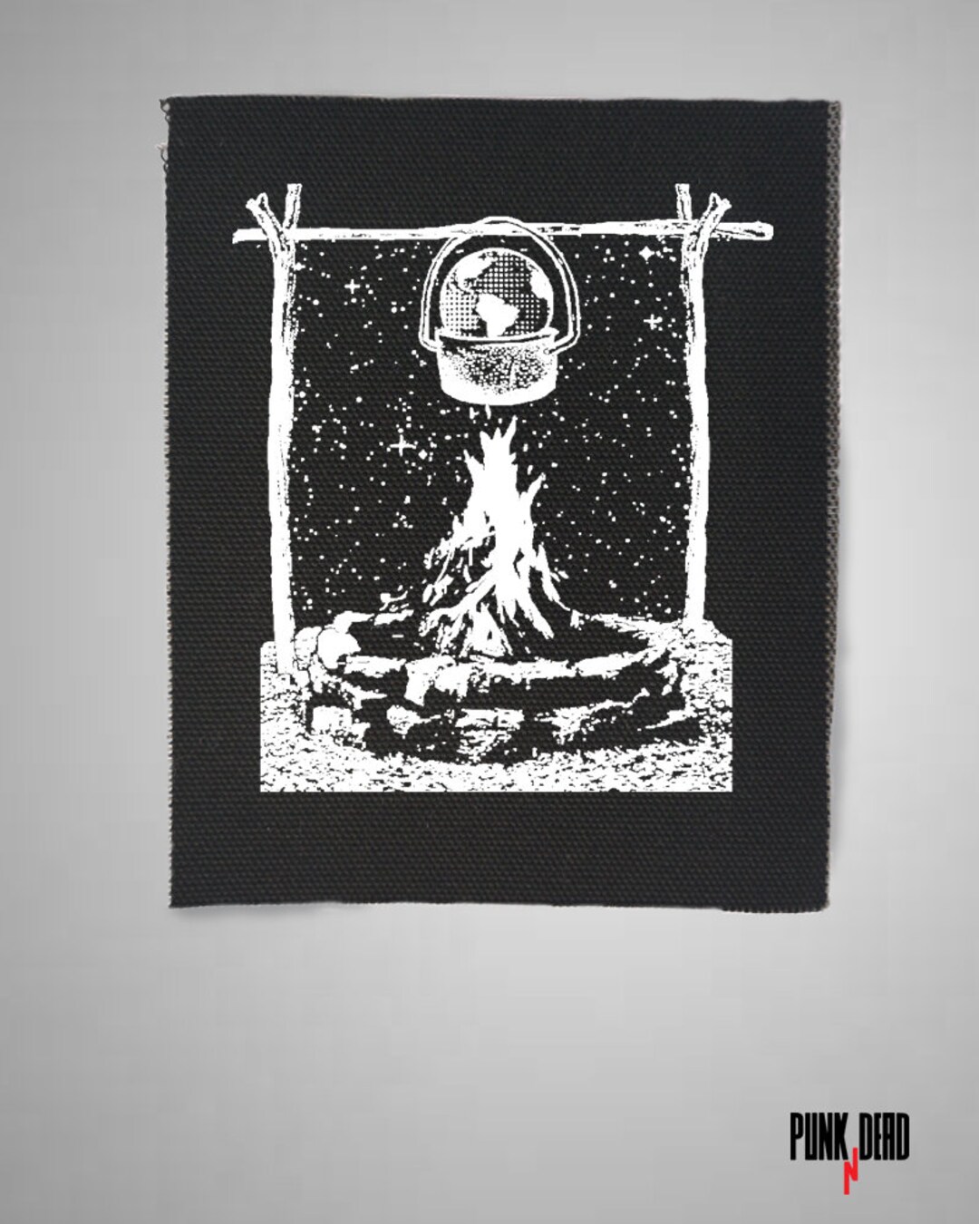Global Warm Fabric Print Punk Patches Patch Sew on Patch - Etsy Australia