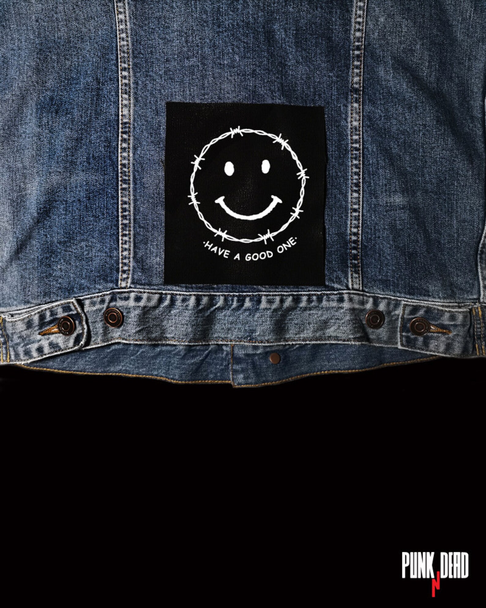 Happy Face Emote Fabric Goth Punk Patches Patch Sew on - Etsy