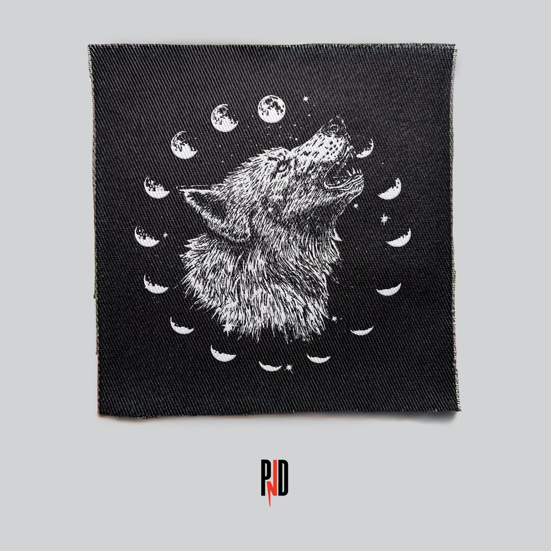 Wolf Moon, Punk, Patches, Patch, Sew on Patch, Punk Accessories, Punk ...