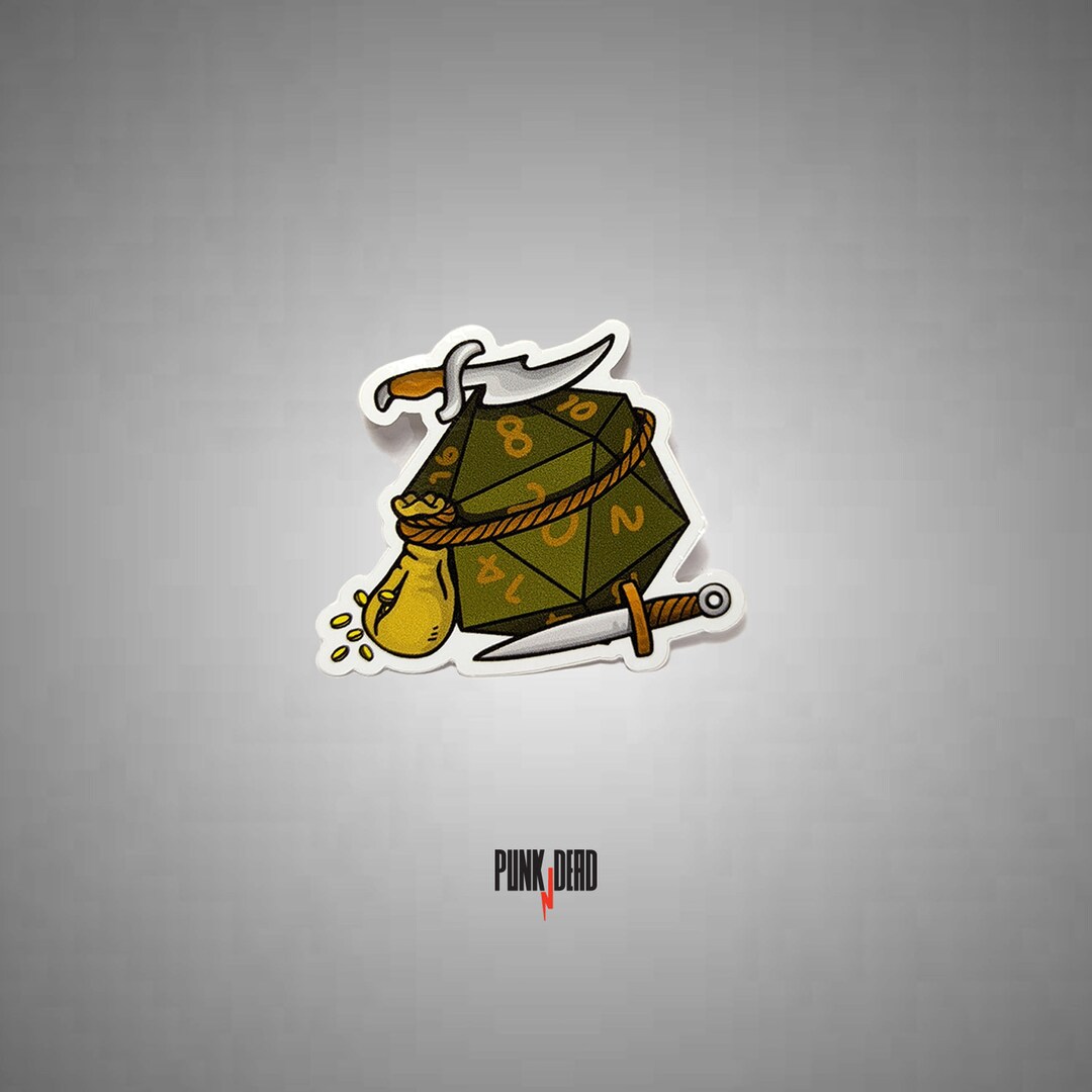 Rouge Class Dice, Rogue Sticker, Rogue Dice, D&D Dice, Roleplay D20 ...