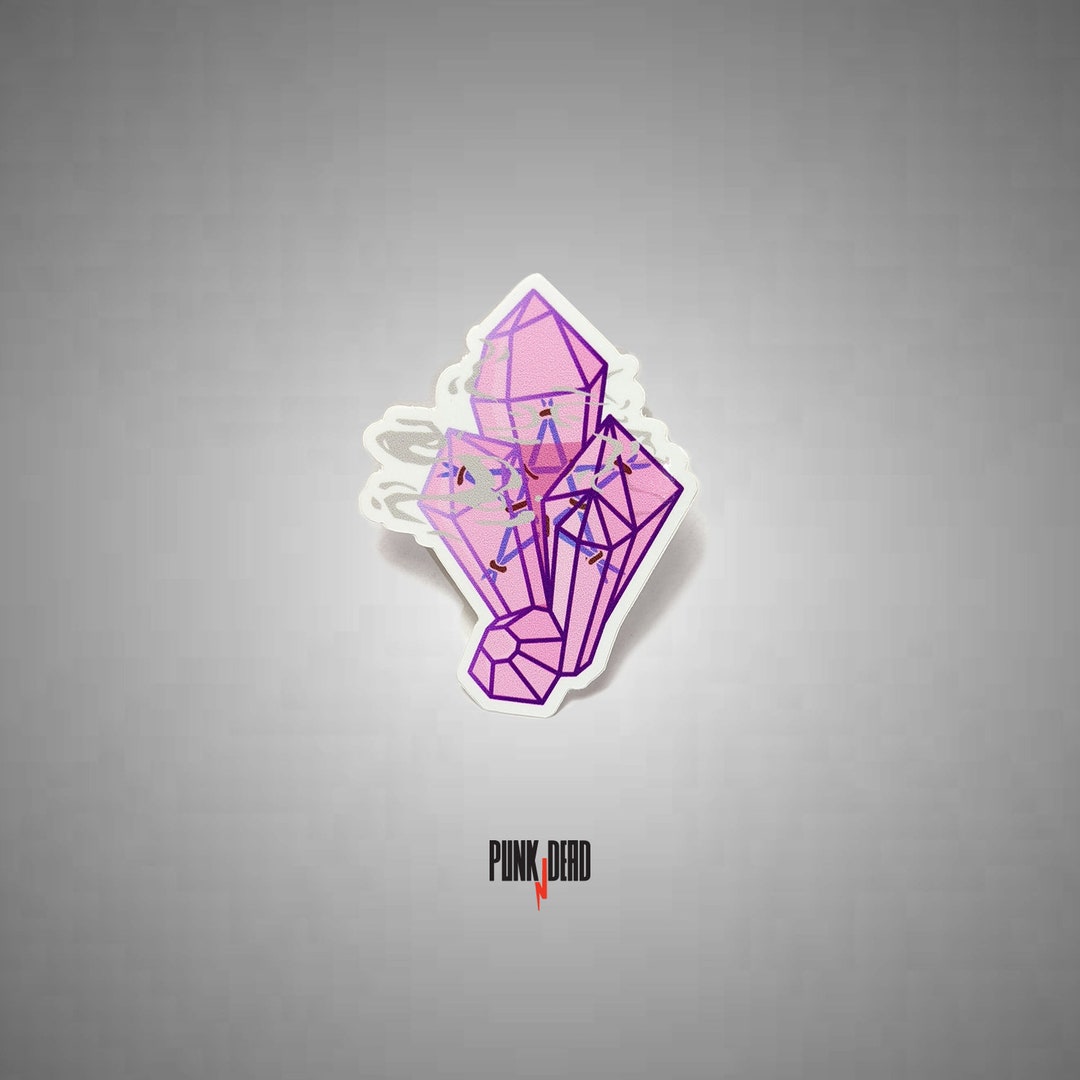 Pink Crystal Sticker, Crystal Sticker, Stickers, Crystals, Witchy ...