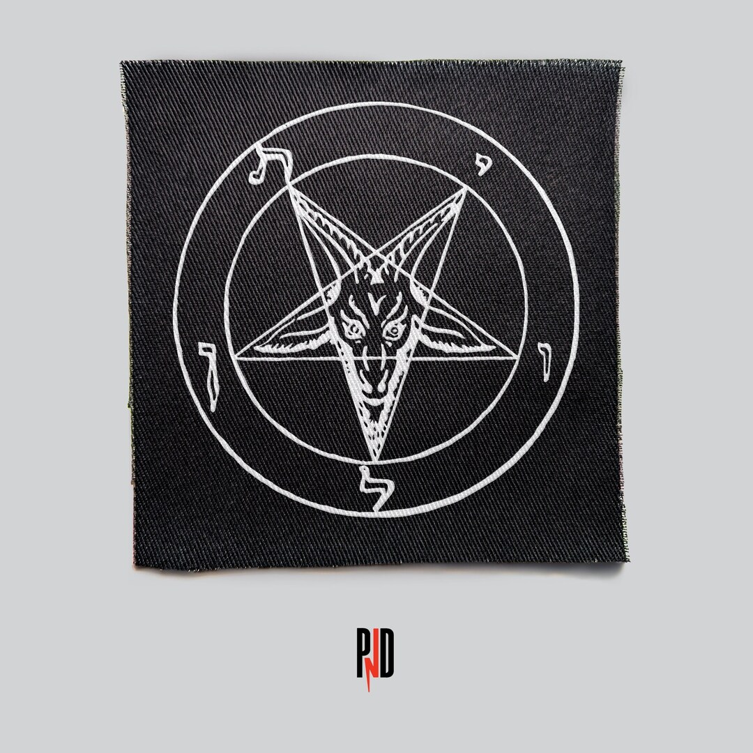 Pentagram, Ram, Goth Patches, Punk, Patches, Patch, Sew on Patch, Punk Accessories, Punk Patches ...