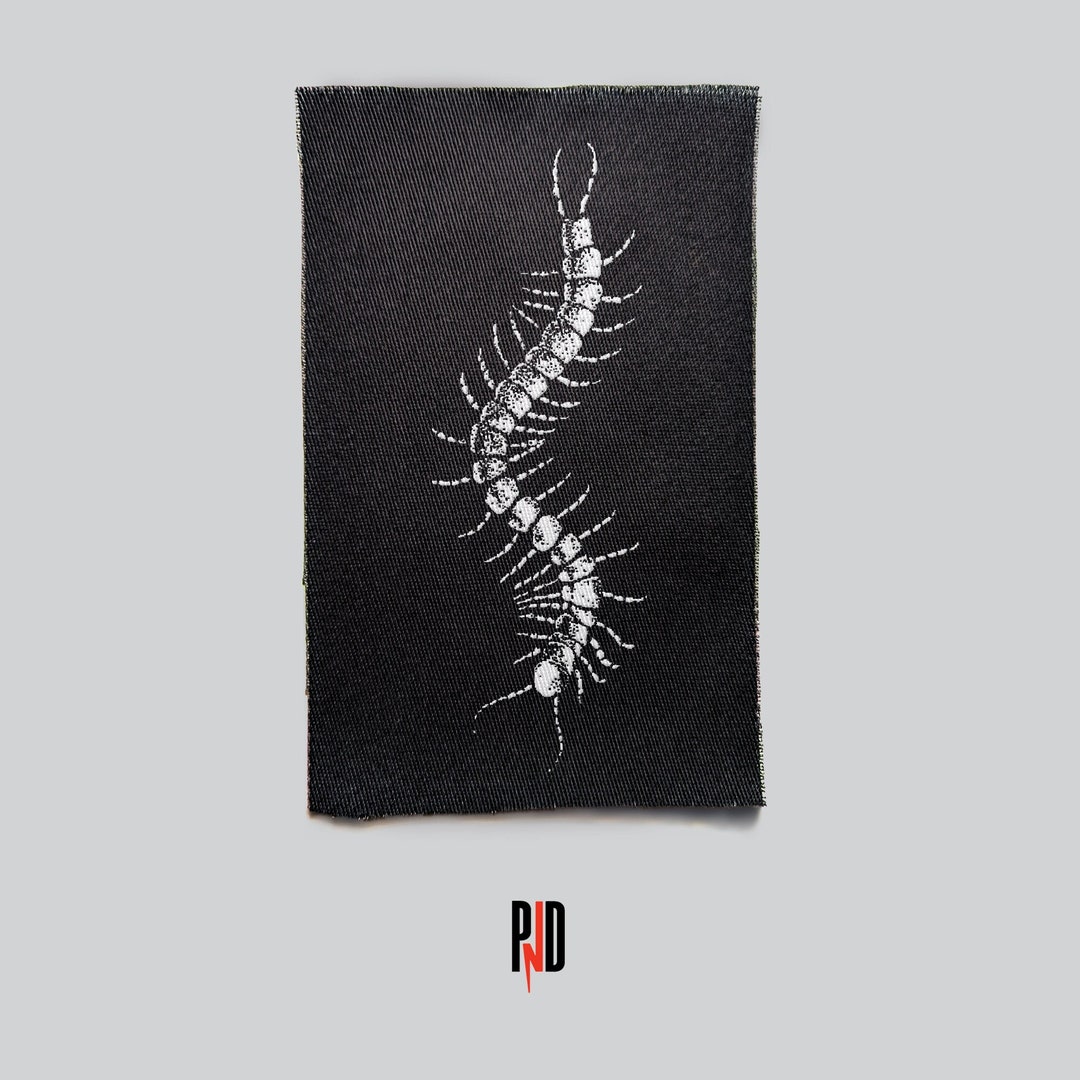 Centipede Creepy Crawly Patch, Nature Punk Patches for Jackets, Fabric ...