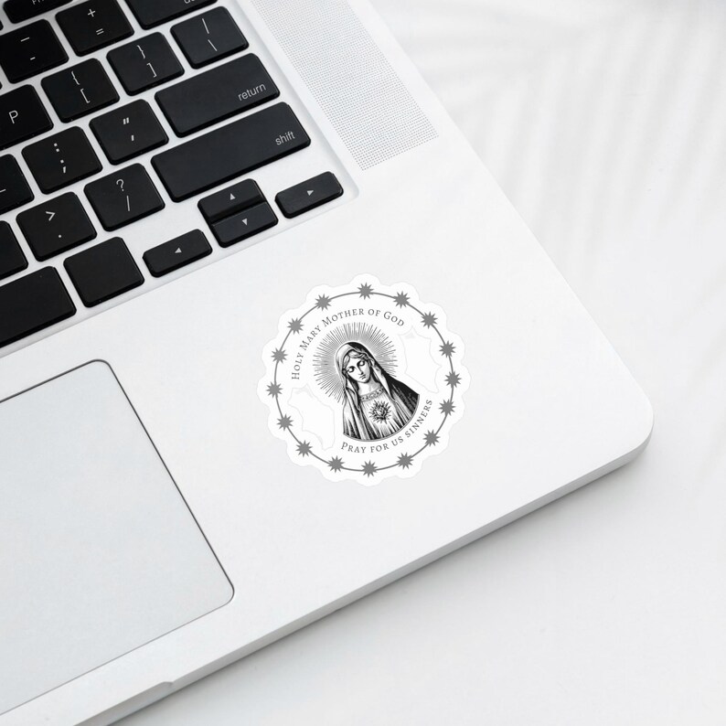 Virgin Mary Sticker Car Decoration Catholic Faith Based Design Holy ...