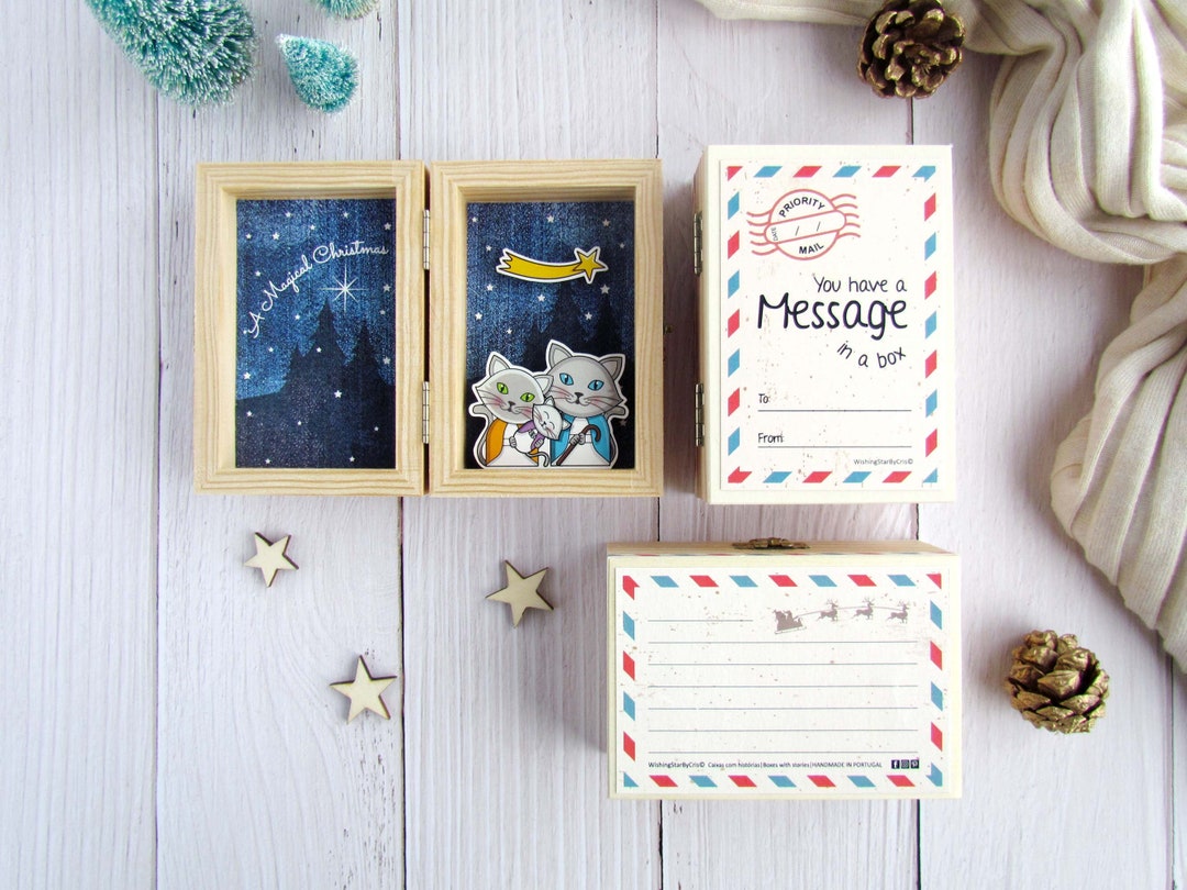 Cats Nativity Scene Message Box. an Original and Personalized - Etsy
