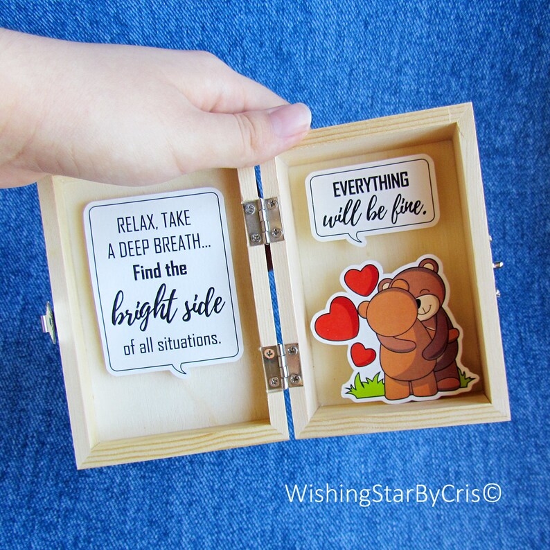 Message In a Box Relax...Everything will be fine | Etsy