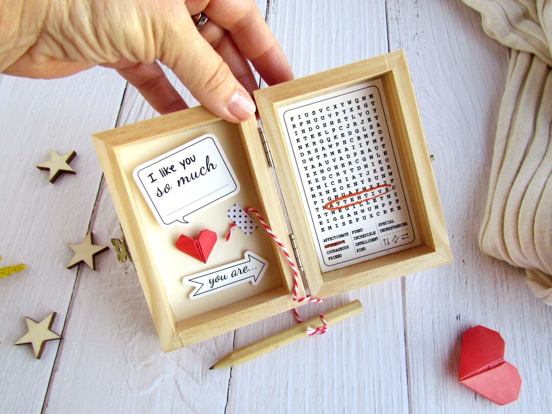 Fun and Original Mother's Day Card With Word Search. Message in a Box ...