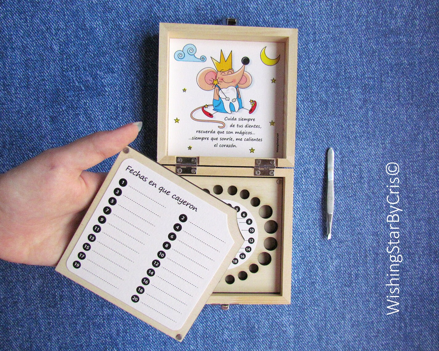 Ratoncito Pérez / Tooth Fairy Milk Teeth Box spanish Market - Etsy