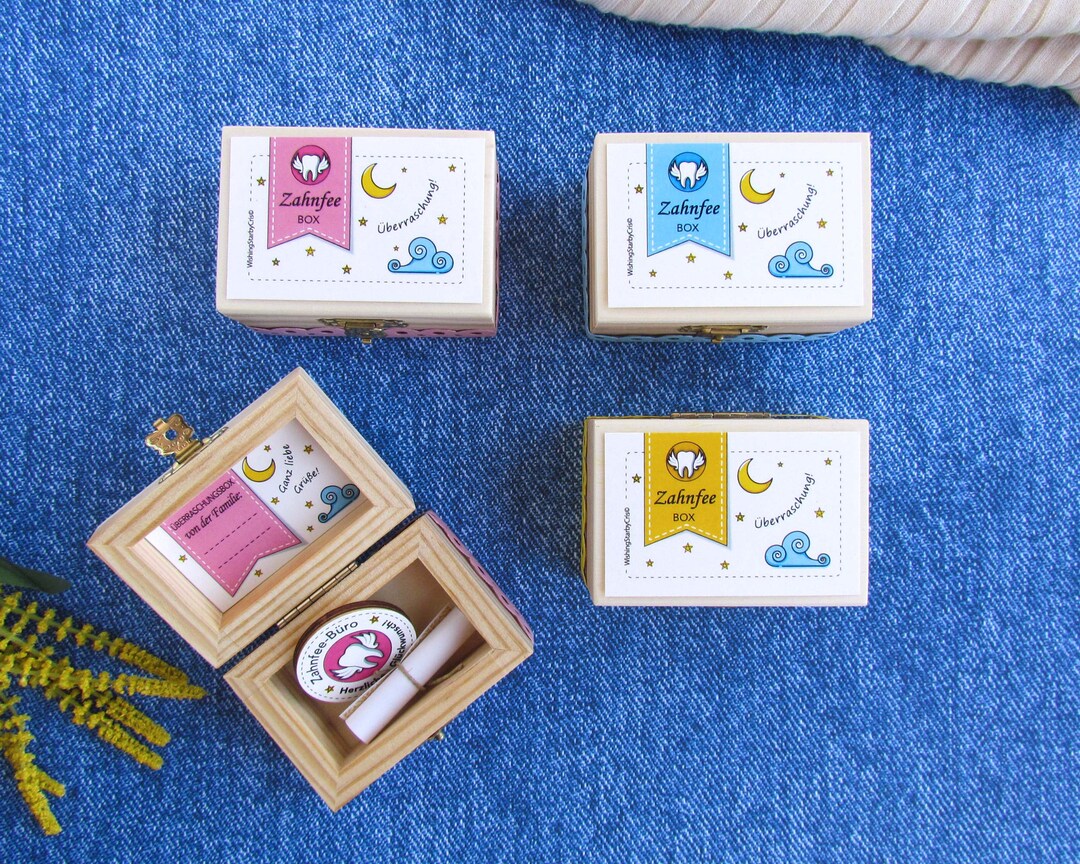Personalized Tooth Fairy Pillow Box With Certificate and Medal / Wooden ...