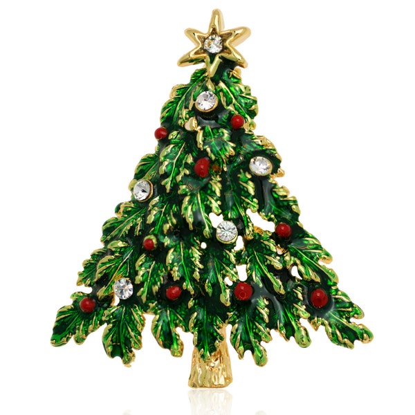 Christmas Tree Pin - Etsy