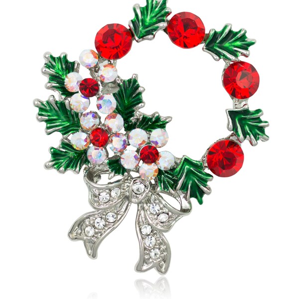 Swarovski Wreath Pin - Etsy