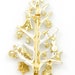 Swarovski Element Crystals Gold Twig Christmas Tree Pin Brooch - Etsy