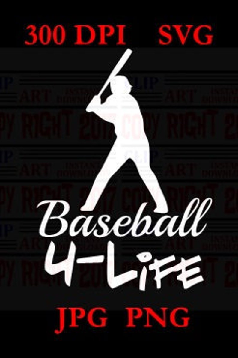 Baseball 4-life Baseball Clipart Car Decal Template, Vinyl Cutter Decal ...