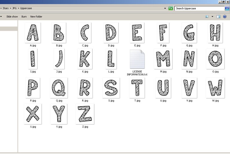 Star Theme Letters Uppercase and Lowercase, Scrap Booking Letters Vinyl ...