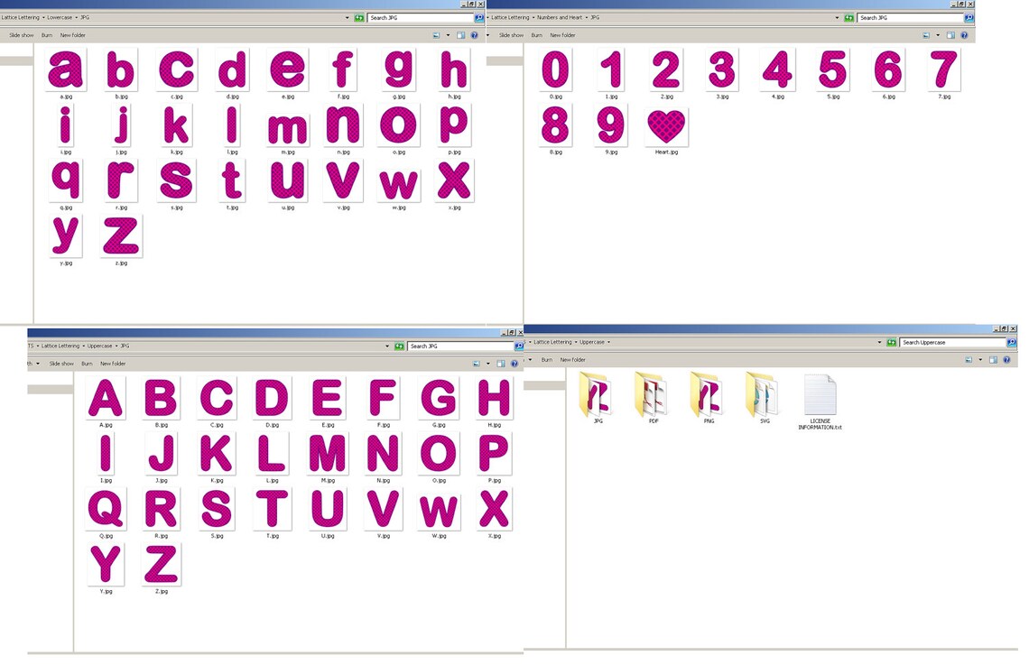 Lattice Letters, Letters for a Girl, Plaid Pattern Letters, Purple and ...