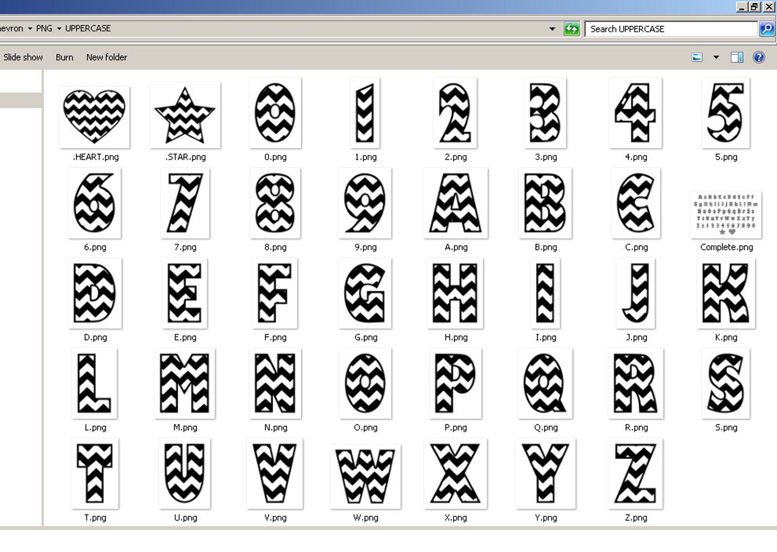 Wide Bold Chevron Letter Set Uppercase and Lowercase, Ready to Cut or ...