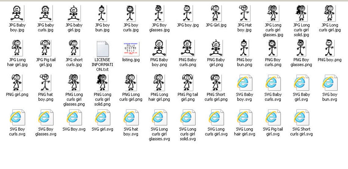 Stick Figure Children Clipart, Stick Figures, Stick Figure Cutter Ready ...