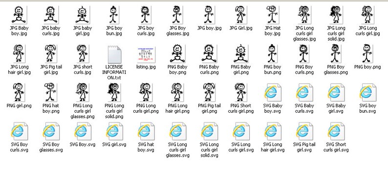 Stick Figure Children Clipart, Stick Figures, Stick Figure Cutter Ready ...