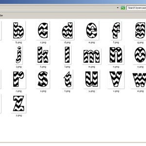 Wide Bold Chevron Letter Set Uppercase and Lowercase, Ready to Cut or ...