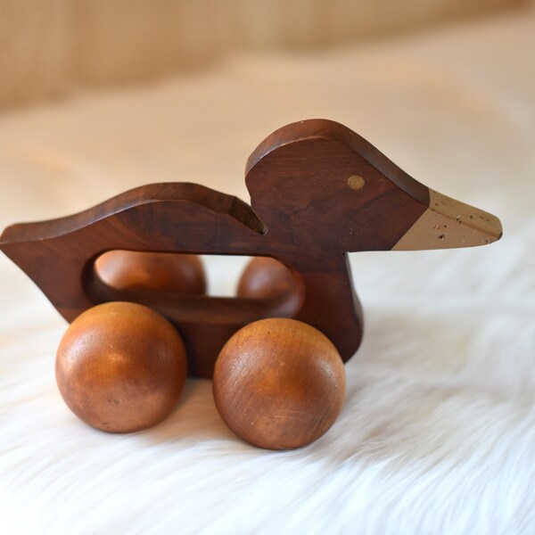 Wooden Duck Toy - Etsy